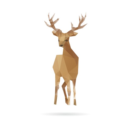 Couple deers isolated Royalty Free Vector Image