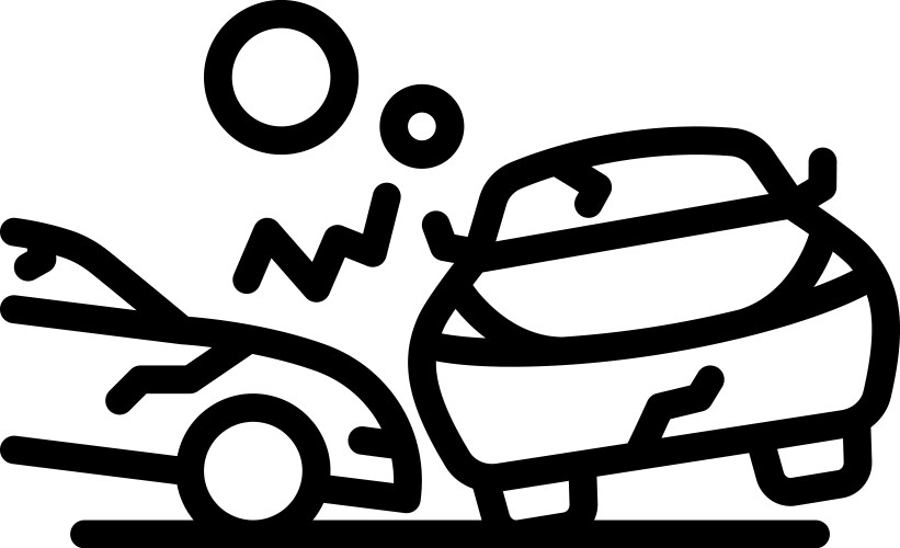 Car accident Royalty Free Vector Image - VectorStock