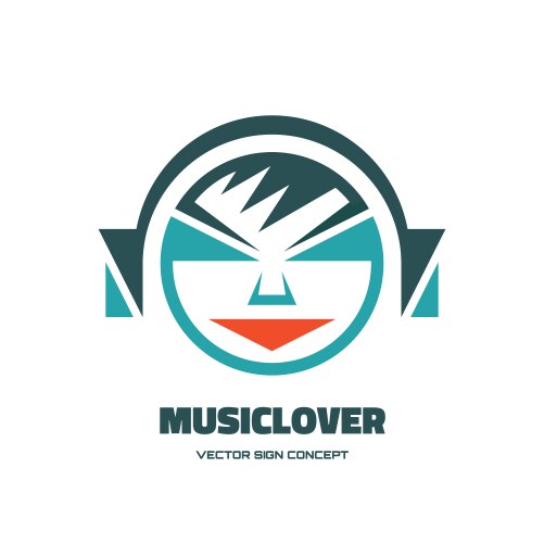 Logo for metal music community Royalty Free Vector Image