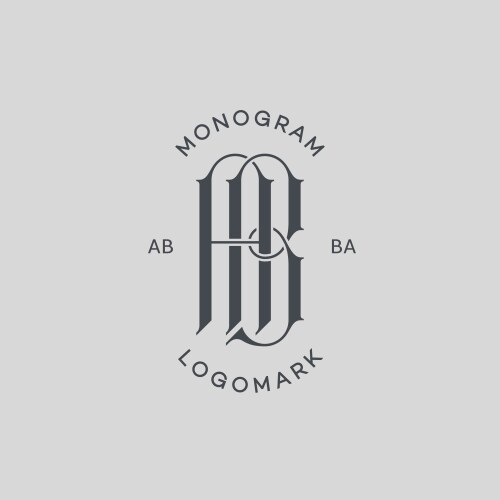 Ab Monogram Logo Vector Images (over 3,000)