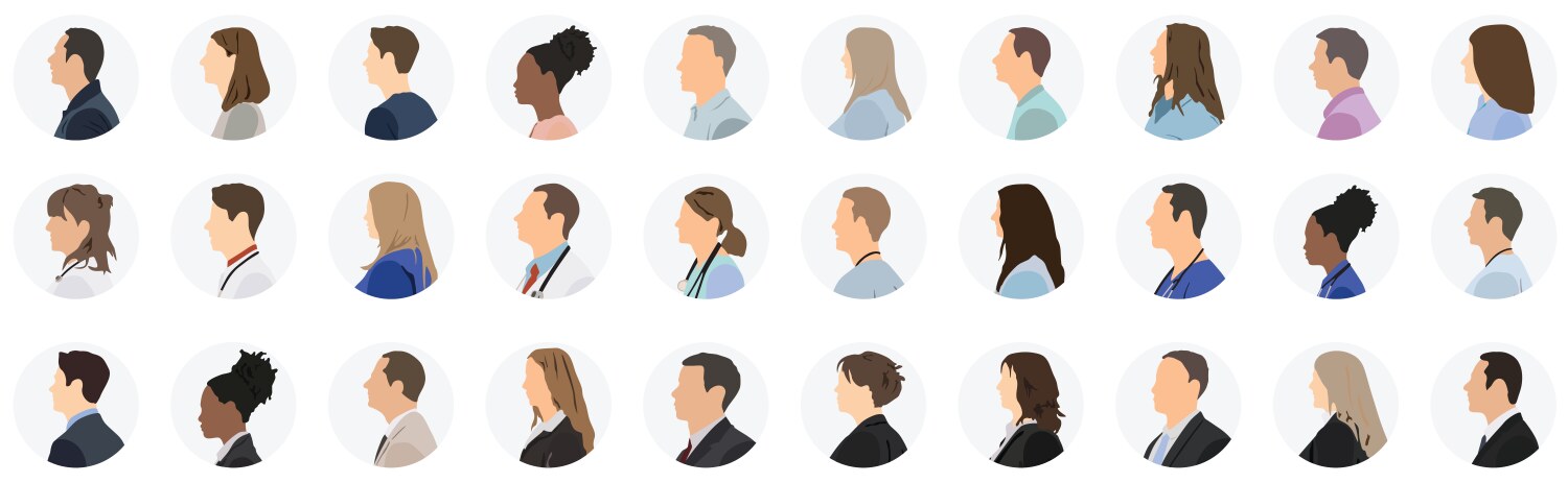 People with different occupation Royalty Free Vector Image