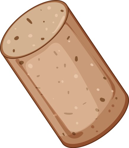 Red wine cork bottle cartoon Royalty Free Vector Image