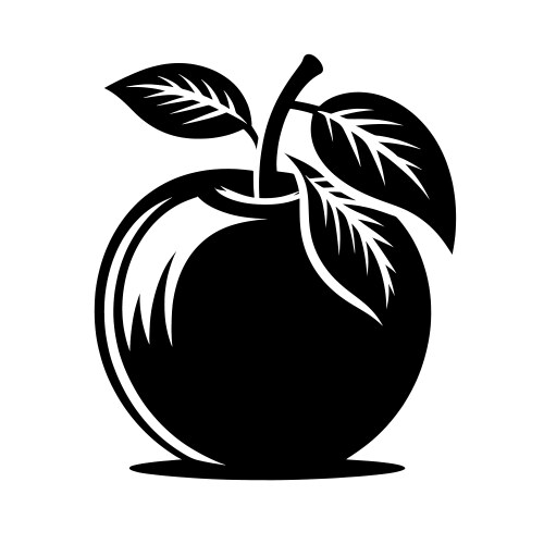 Apple Clipart Black and White Vector Images (over 1,900)
