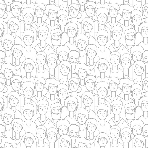 Crowd Drawing Vector Images (over 5,200)