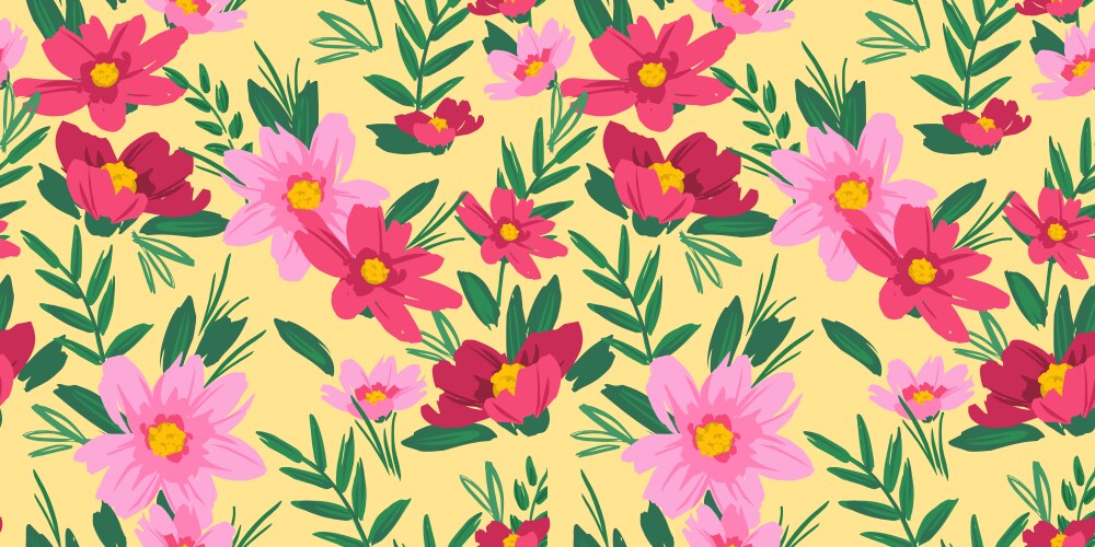 Floral seamless pattern design for paper Vector Image