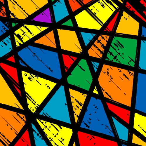Stained glass texture Royalty Free Vector Image