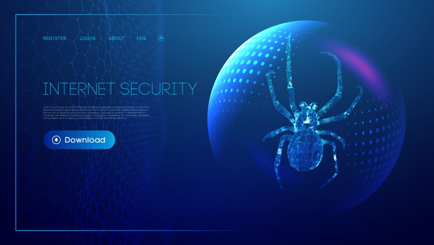 Spider Hacker Virus Vector Images (over 240)