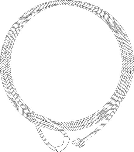 Cowboy rope frame Royalty Free Vector Image - VectorStock