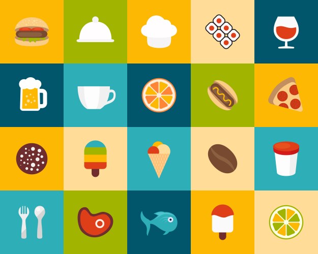 25 icons Royalty Free Vector Image - VectorStock