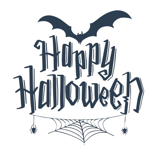 Boo halloween lettering holiday inscription Vector Image