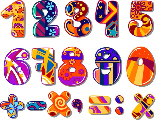Cartoon Numbers Vector Images (over 80,000)
