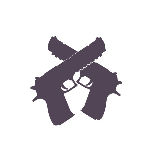 Two Guns Crossed Vector Images (over 420)