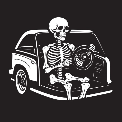 Skeleton Driving Car Vector Images (over 410)