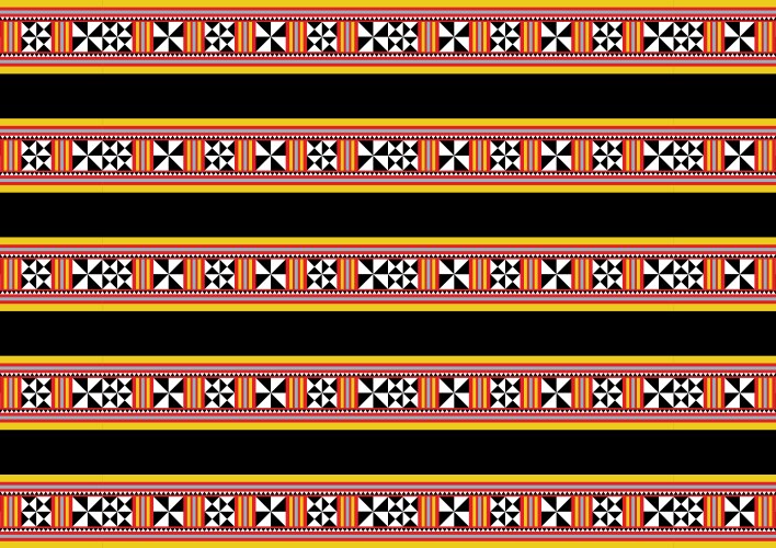 Sabah borneo linangkit pattern Royalty Free Vector Image