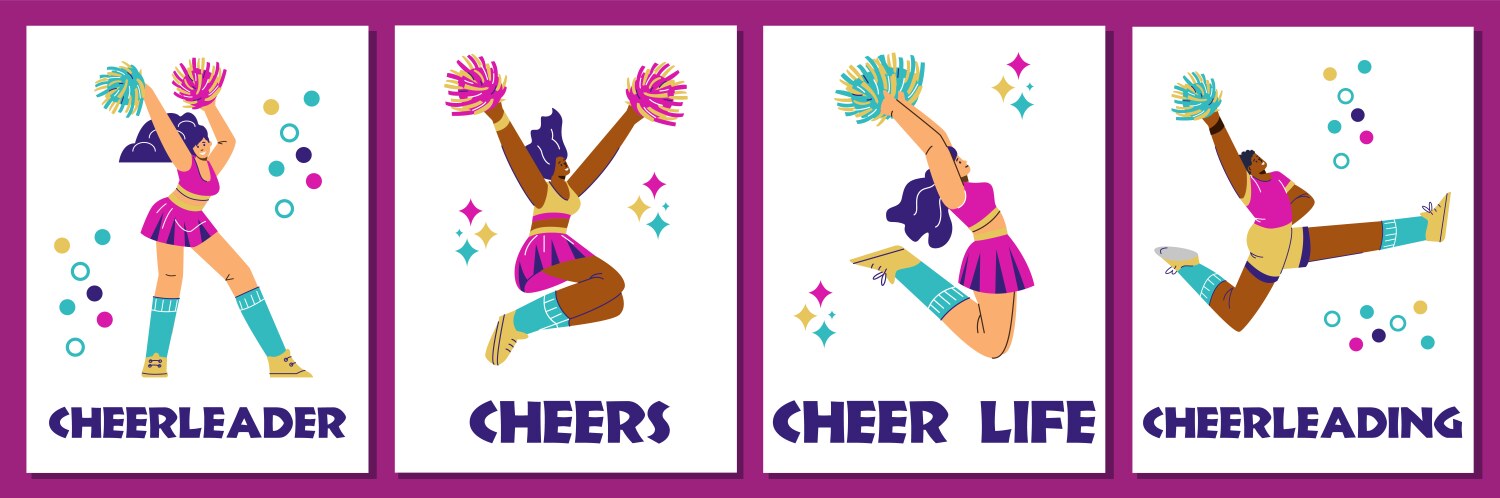 Cheerleading Competition Vector Images (over 1,400)