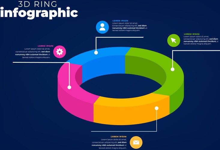 Ring infographic Royalty Free Vector Image - VectorStock