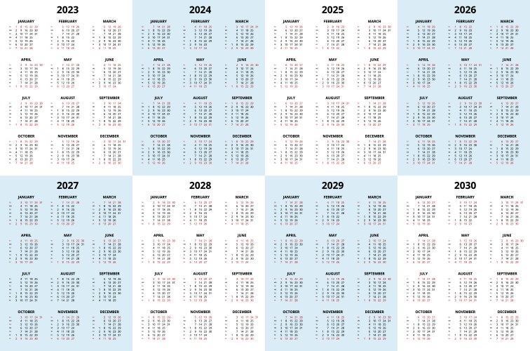 2025 Calendar Vector Images (over 3,200)