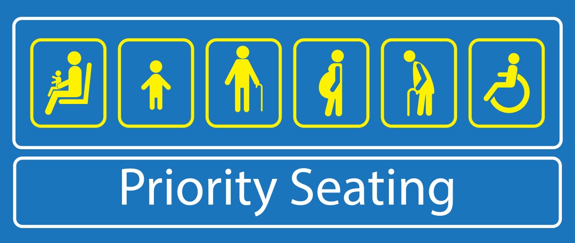 Priority Seat Sign Vector Images (over 130)