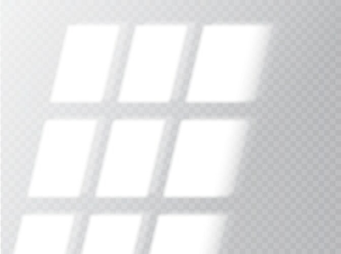 Realistic window light and shadow overlay Vector Image
