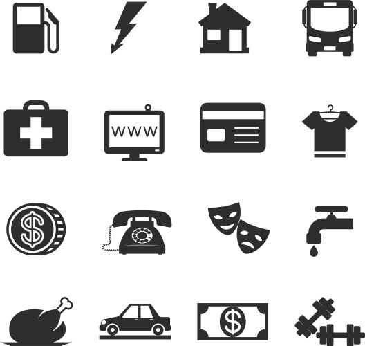 Transportation costs icon on white Royalty Free Vector Image