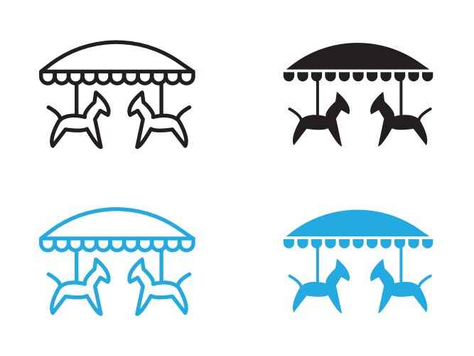 Cartoon Carousel Vector Images (over 5,100)