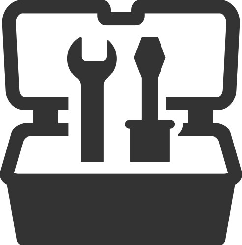 Working tool box icon Royalty Free Vector Image