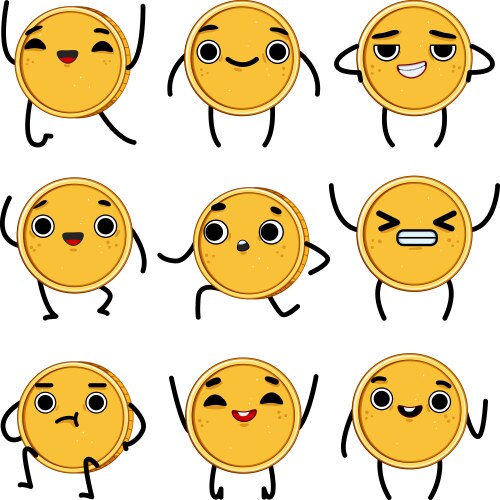 Cartoon Coin Vector Images (over 80,000)