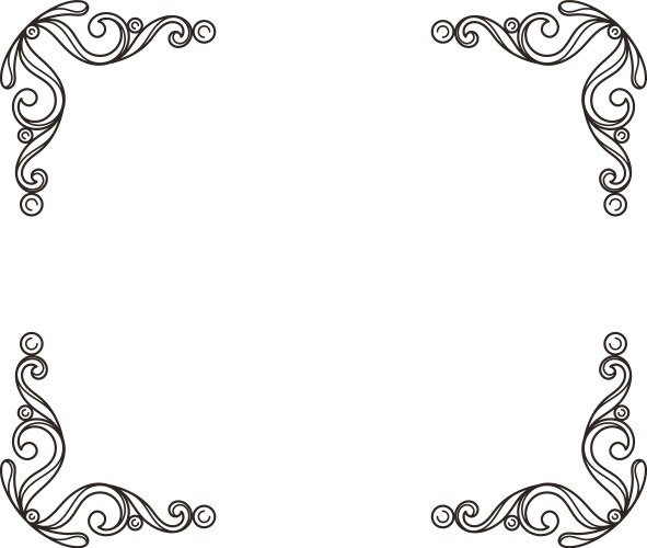 Corner Filigree Vector Images (over 17,000)