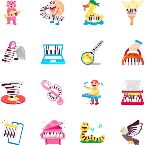 Emoji Character Musical Instrument Vector Images (over 180)