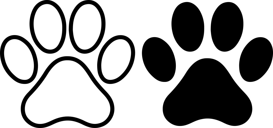 Paw Print Outline Clip Art Paw Print Outline Clip Art Cliparts.co