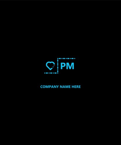 Unique attractive creative ph letter logo design Vector Image