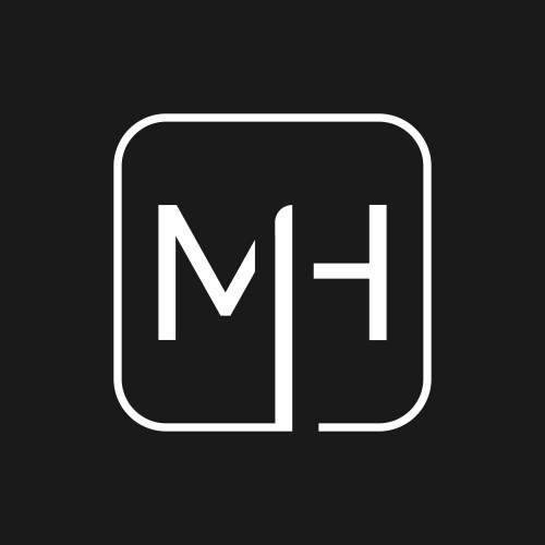 Letter Mh Logo Modern Vector Images (over 2,400)