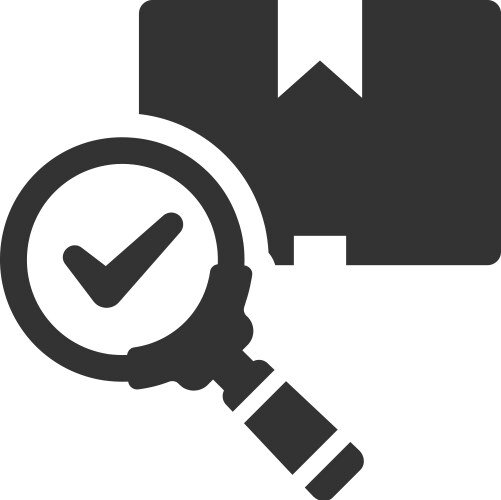 Product quality check icon Royalty Free Vector Image