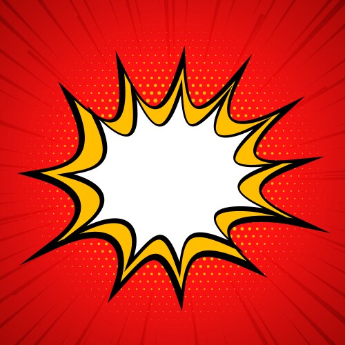 Retro style empty chat box radial background Vector Image