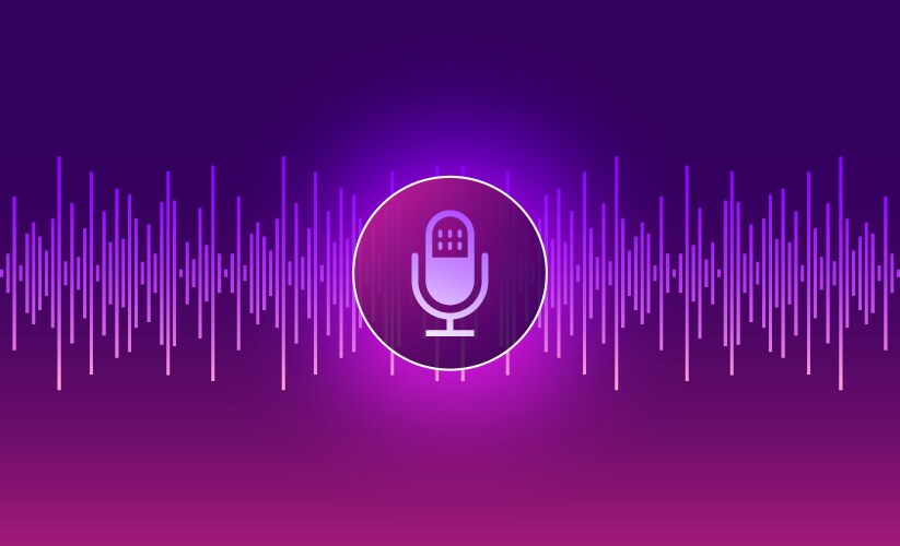 Artificial intelligence assistant voice concept Vector Image