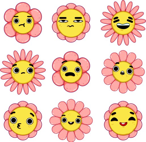 Flower Character Vector Images (over 110,000)