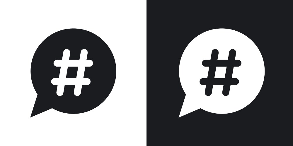 Black Hashtag Vector Images (over 4,800)