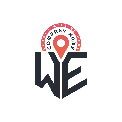 Hd location logo design for human resources Vector Image