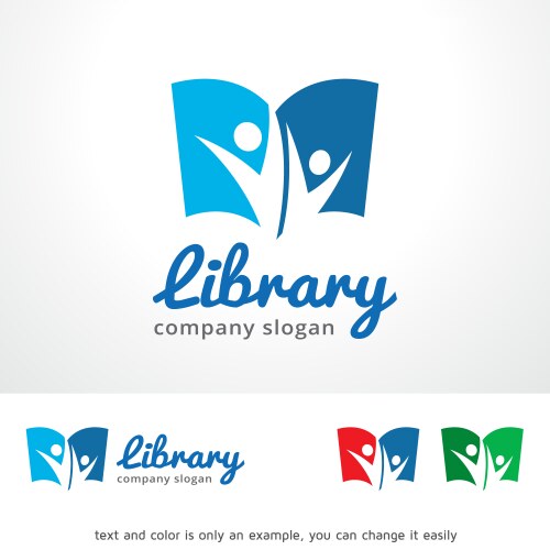 Library logo Royalty Free Vector Image - VectorStock