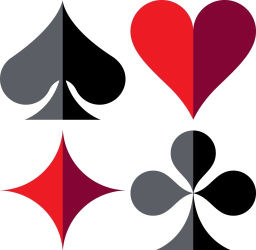 Playing Cards Black and White Vector Images (over 53,000)