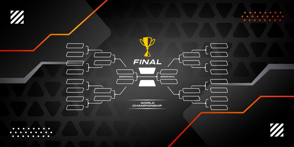 Tournament Bracket Template Vector Images (over 660)