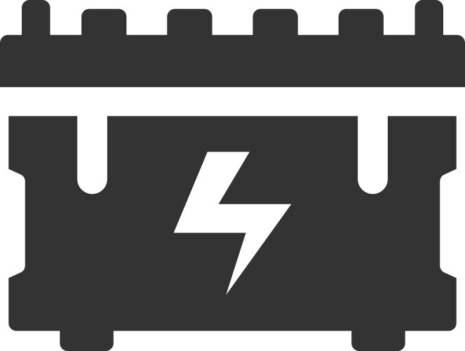 Inverter battery icon Royalty Free Vector Image