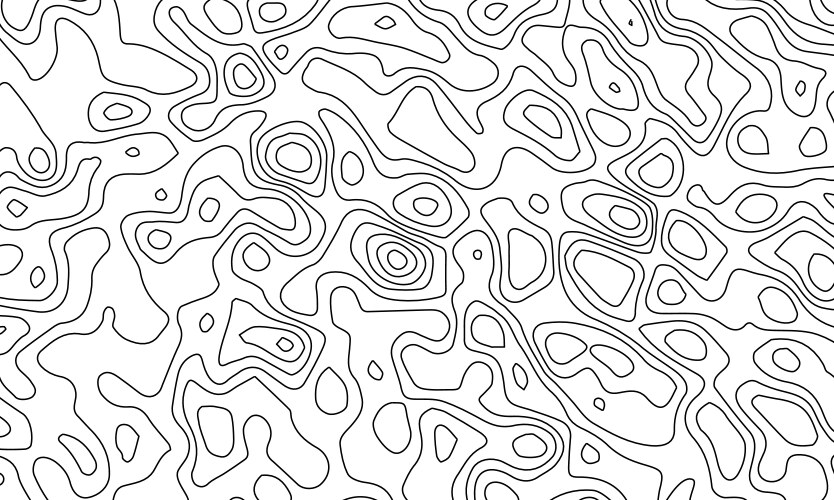 Topographic Map Black and White Vector Images (over 2,900)