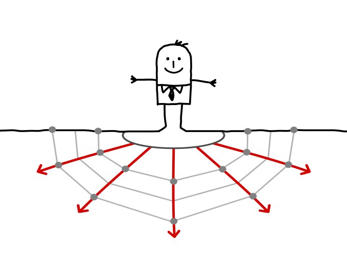 Choose your direction cartoon stick figure Vector Image