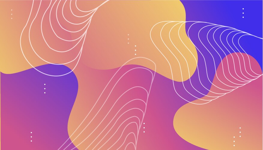 Rectangular frame on dynamic colorful background Vector Image