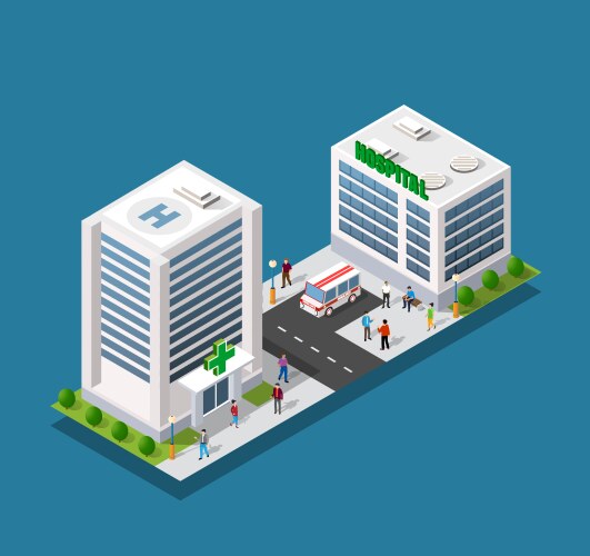 Airport isometric concept with passengers Vector Image Airport isometric concept with passengers Vector Image