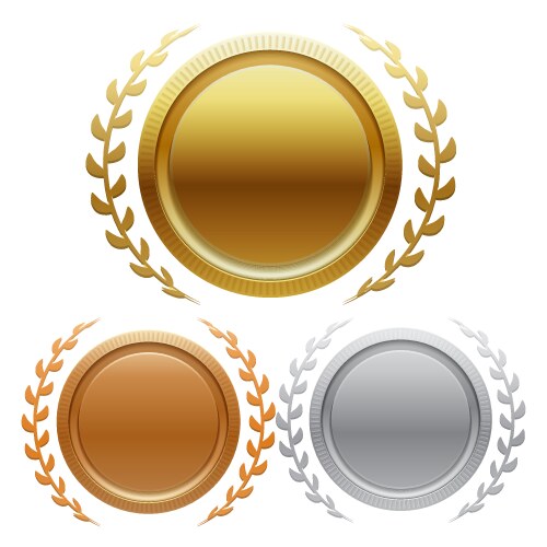 Gold Silver Bronze Vector Images (over 18,000)