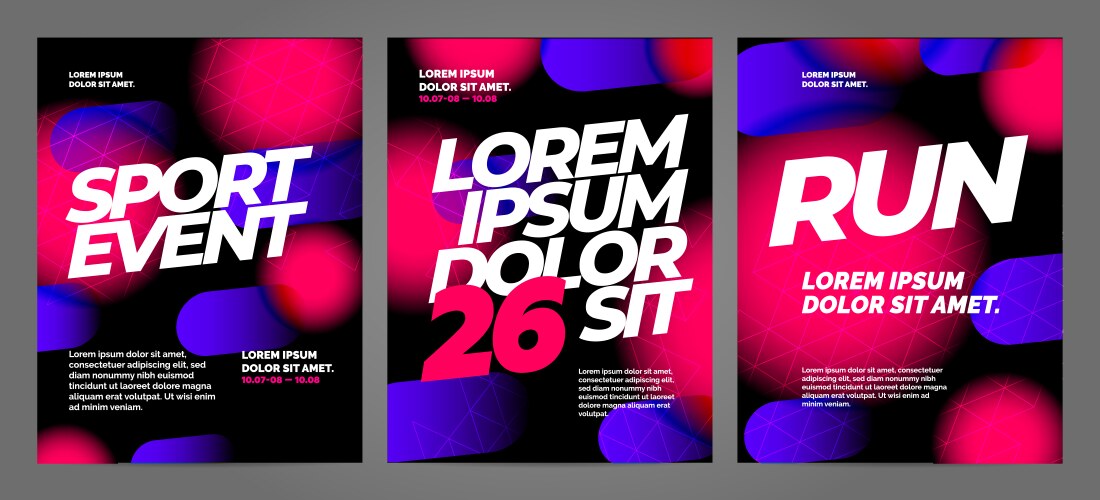 Abstract colorful collage poster design template Vector Image