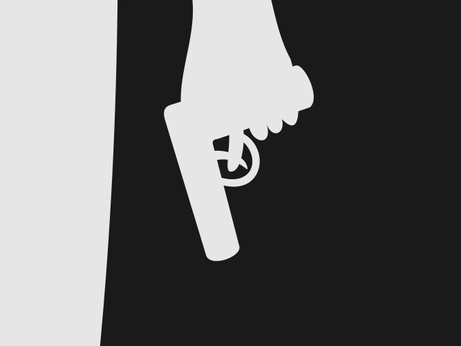 Flat design murder Royalty Free Vector Image - VectorStock