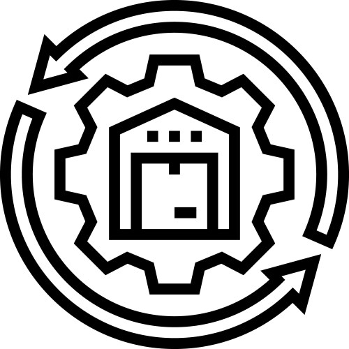 Change management business process line icon Vector Image